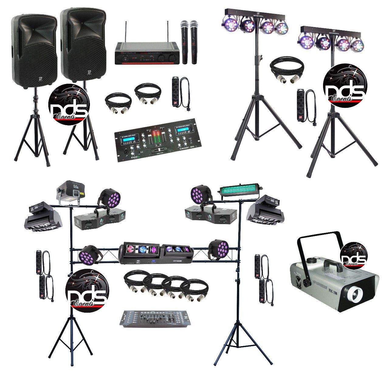 PACK sonorisation ET éclairage complet - Location-vaisselle-grenoble